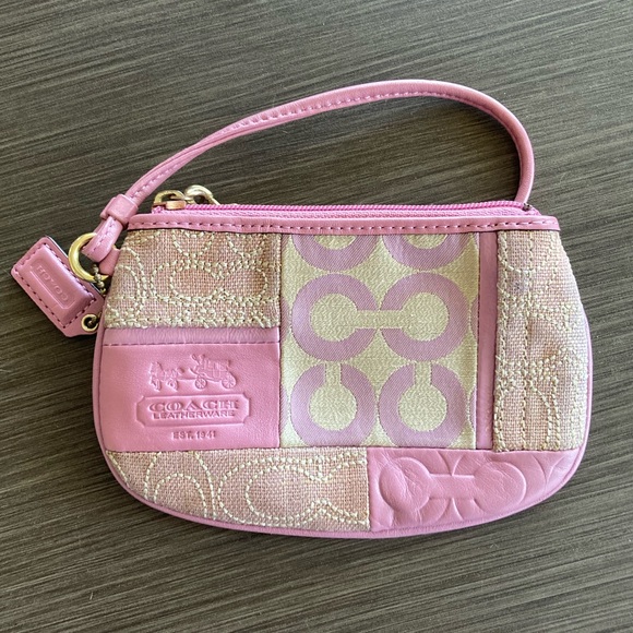 Coach | Bags | Htf Coach Wristlet 65th Anniv Holiday Ed Lilac Gold ...